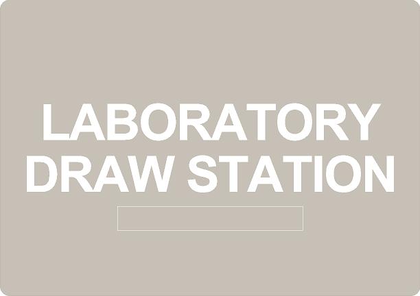 ADA - Laboratory Draw Station - 6" x 8.5" – Sign Solutions of Tampa Bay